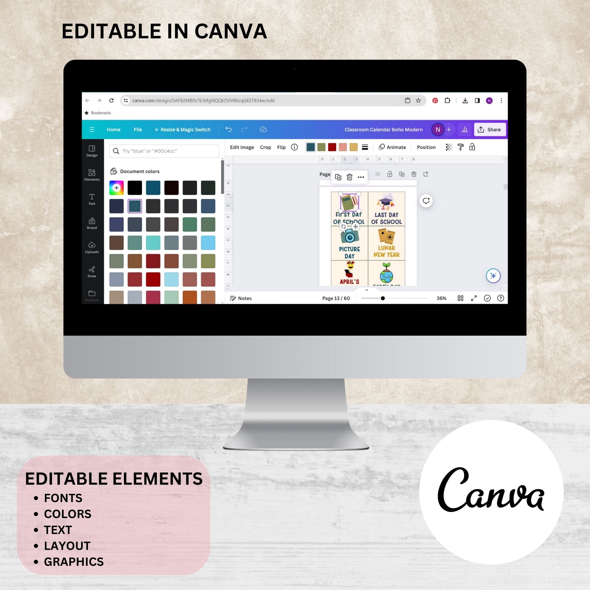Classroom Calendar Display Weather Station Season Station Printable ...