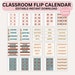 Classroom Flip Calendar Display Modern Boho Classroom Decor Editable ...