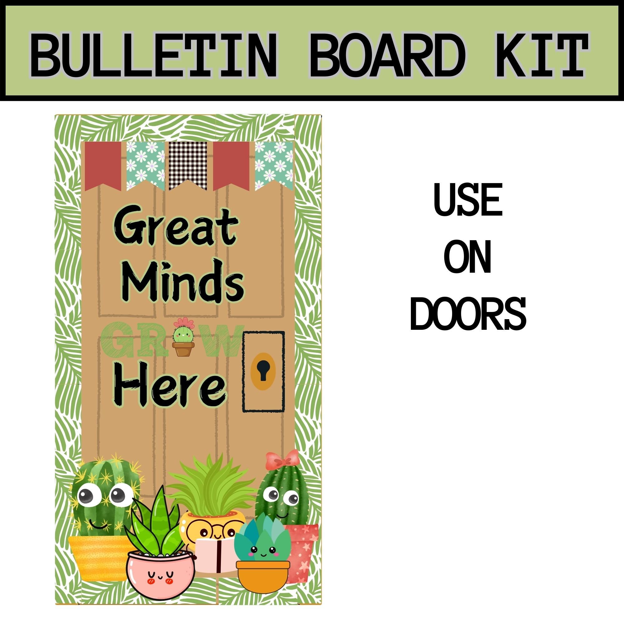 Classroom Decor Growth Mindset Bulletin Board Kit DIY Bulletin Board ...
