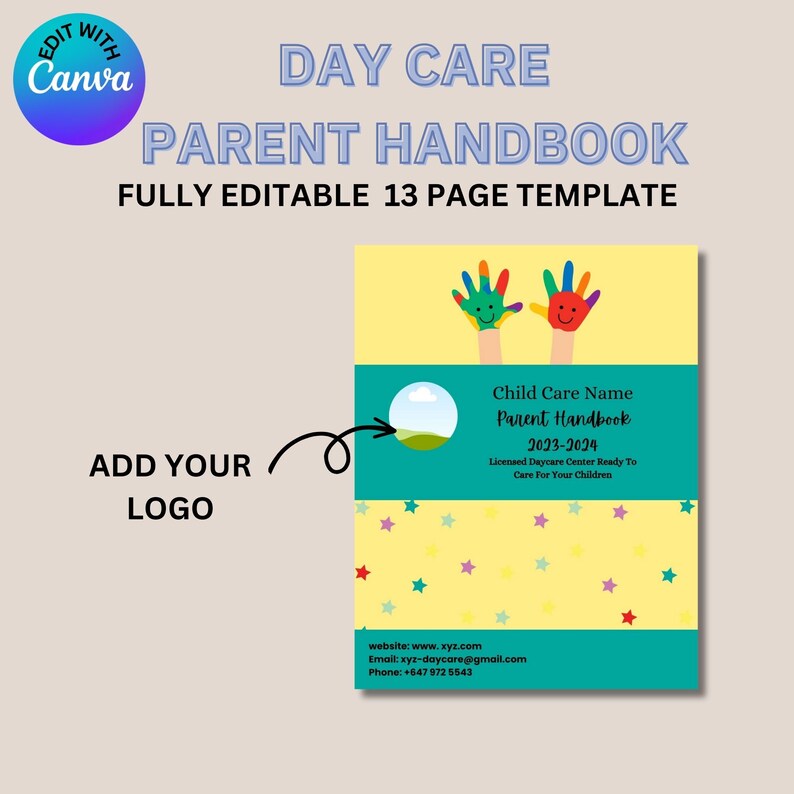 Daycare Parent Handbook Policies and Procedures Childcare - Etsy Australia