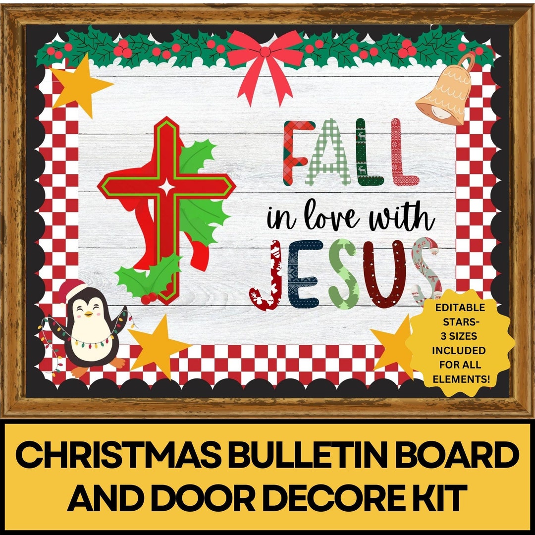 Christian Winter Bulletin Board Christmas Jesus Bulletin Board Winter ...