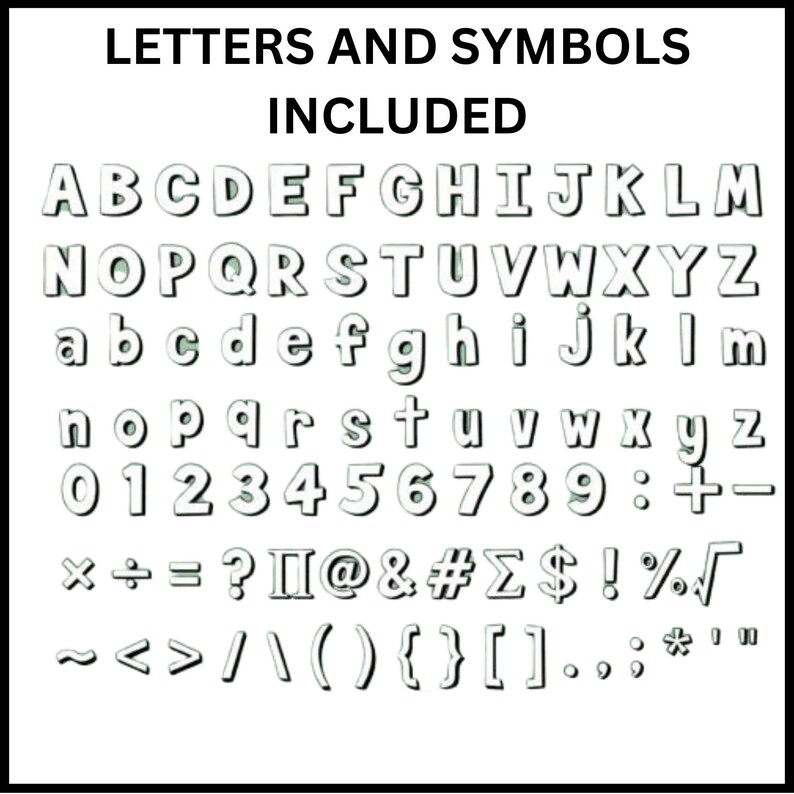 3D Printable Bulletin Board Letters Classroom Decor Bulletin Board ...