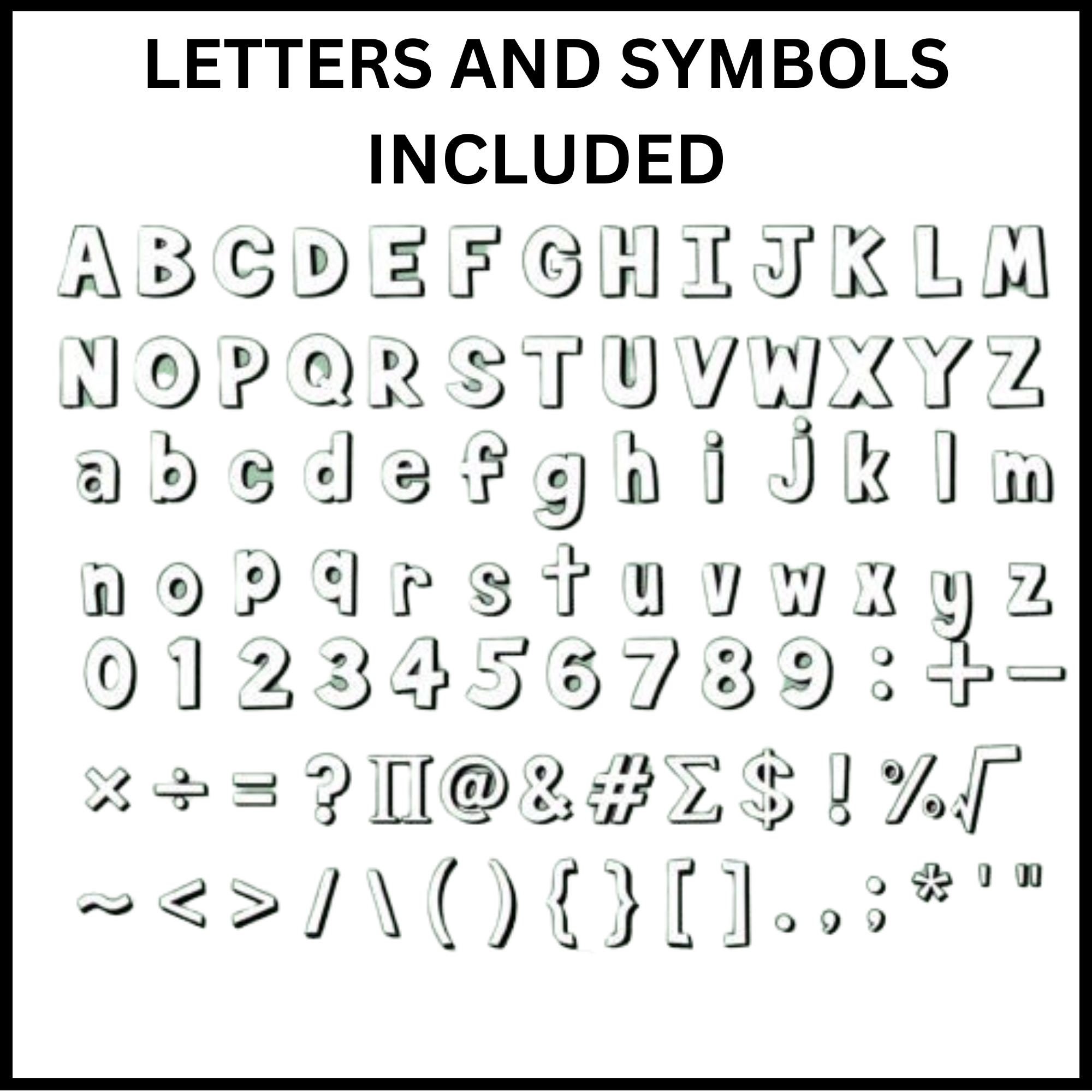 3D Printable Bulletin Board Letters Classroom Decor Bulletin Board ...