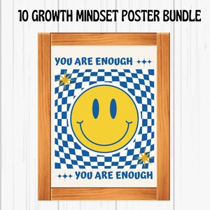 Retro Motivational Posters Groovy Classroom Decor Growth Mindset ...