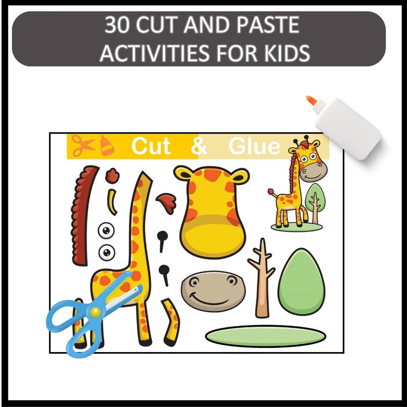 Scissor Skills Cut and Paste Activities Preschool Worksheets ...