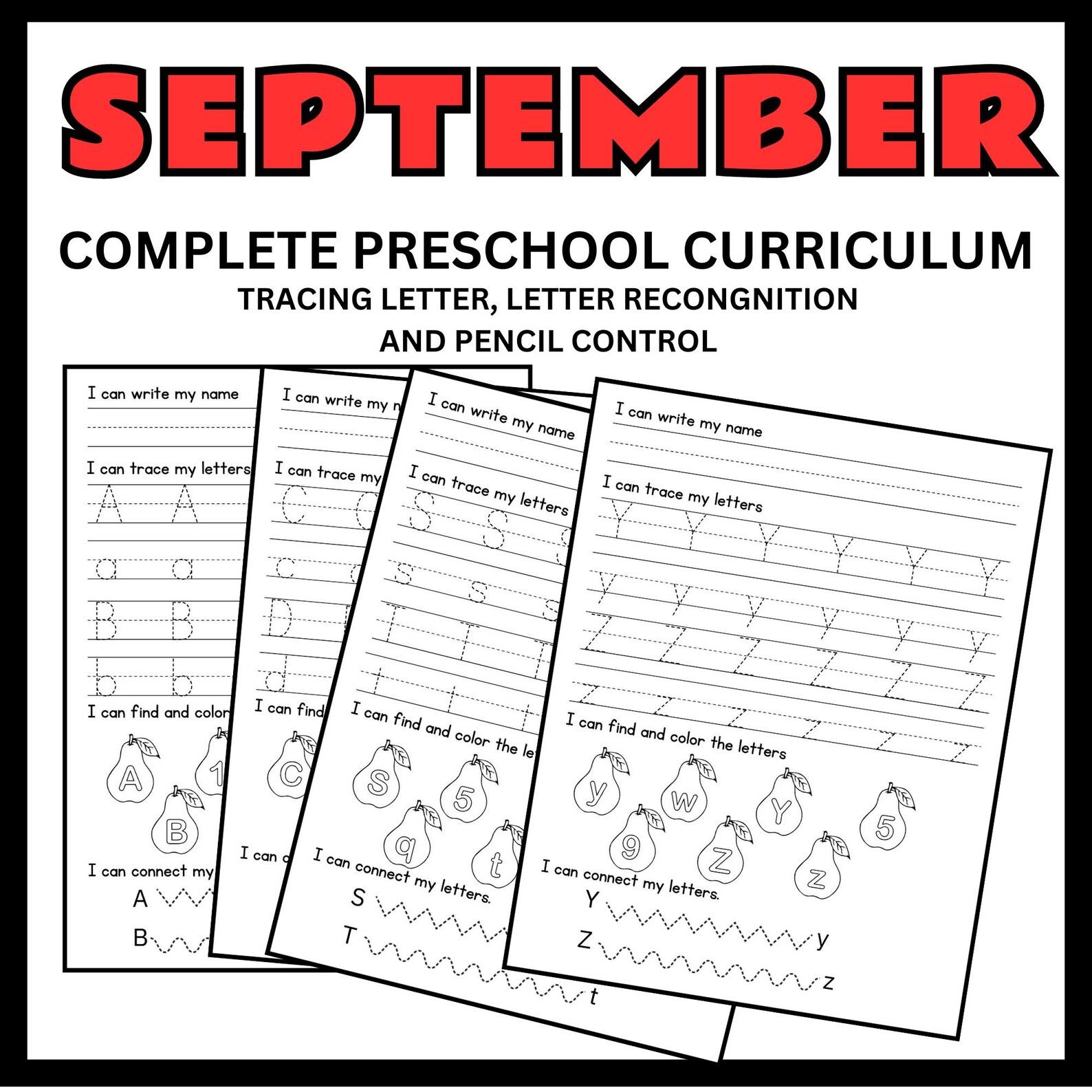 Preschool Curriculum Preschool Busy Book Preschool Worksheets Fall ...