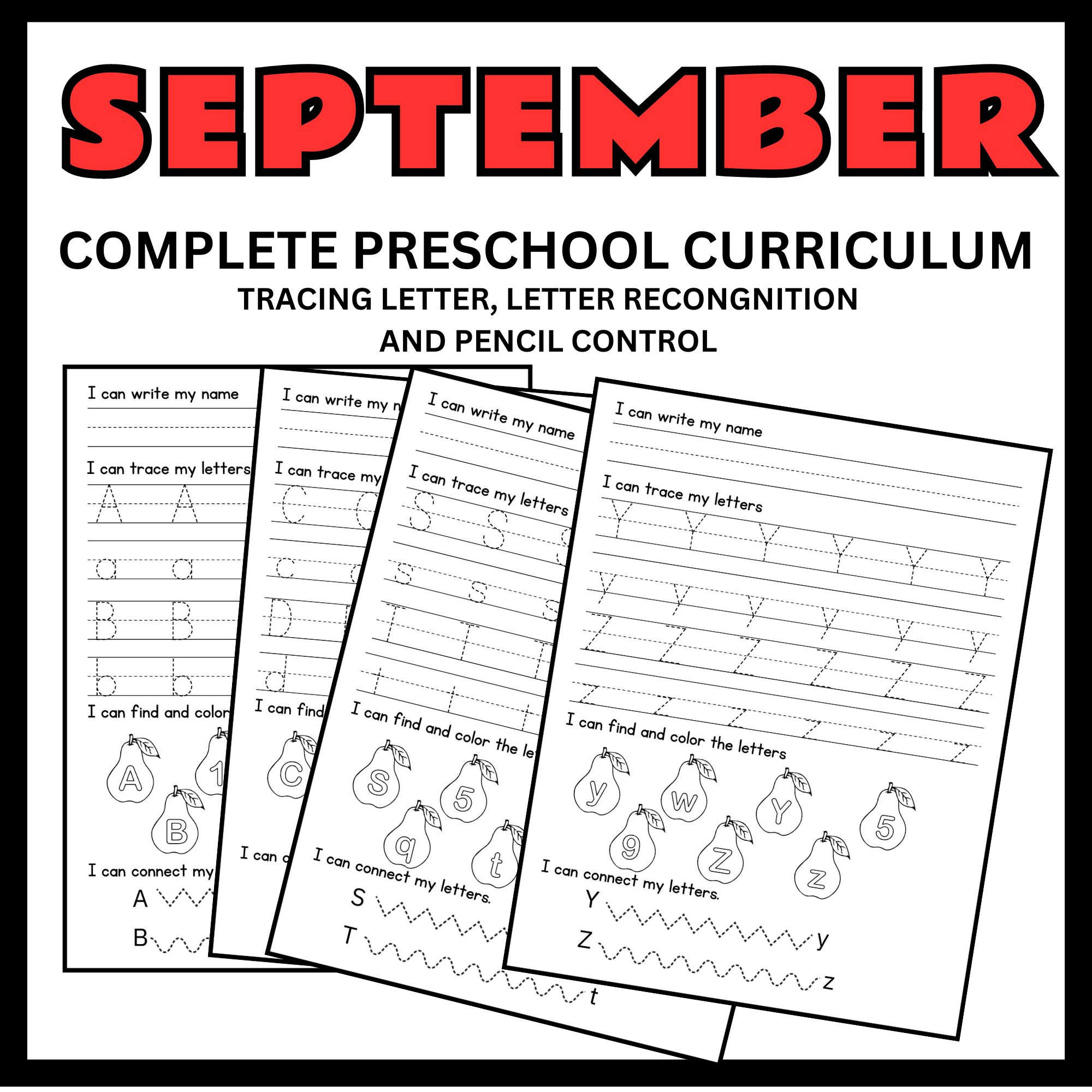 Preschool Curriculum Preschool Busy Book Preschool Worksheets Fall ...