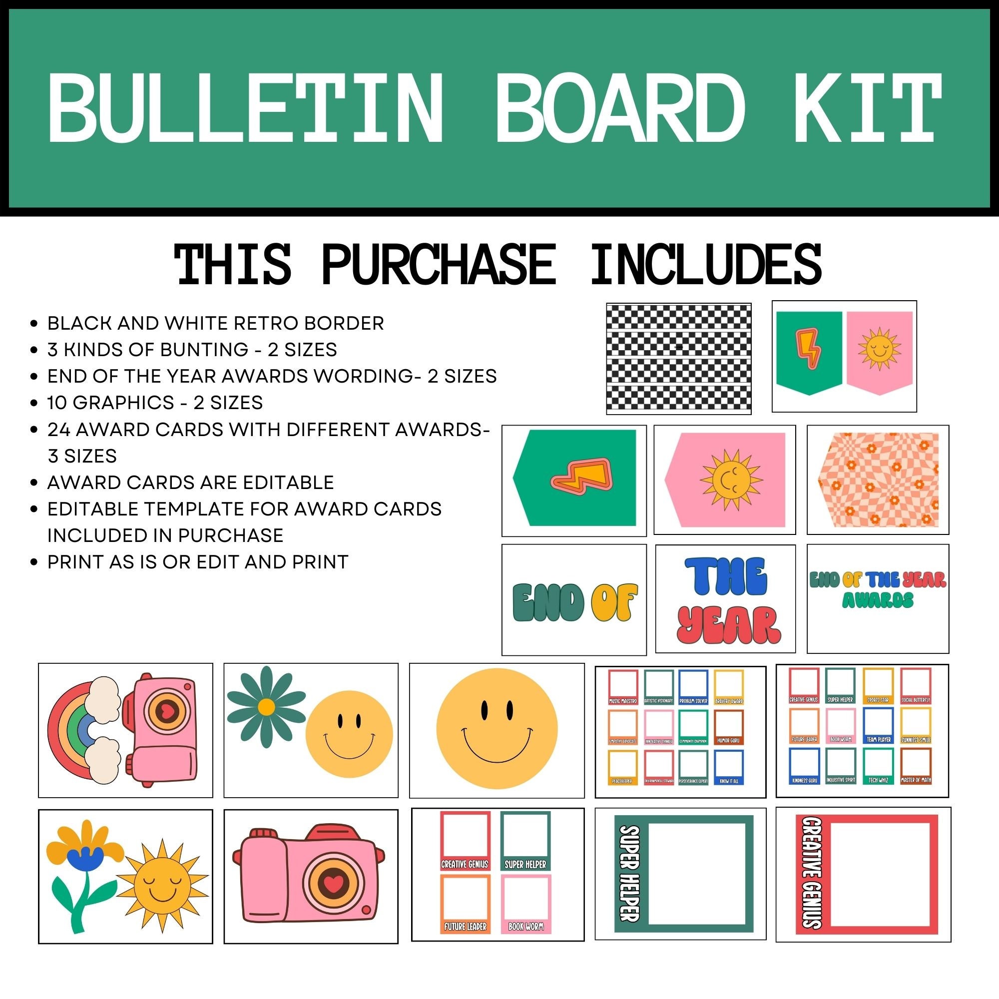 Summer Bulletin Board Kit End of the Year Bulletin Board Classroom ...