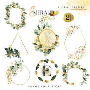 Greenery Frames Clipart, Watercolor Frames Png,greenery Bundle ...