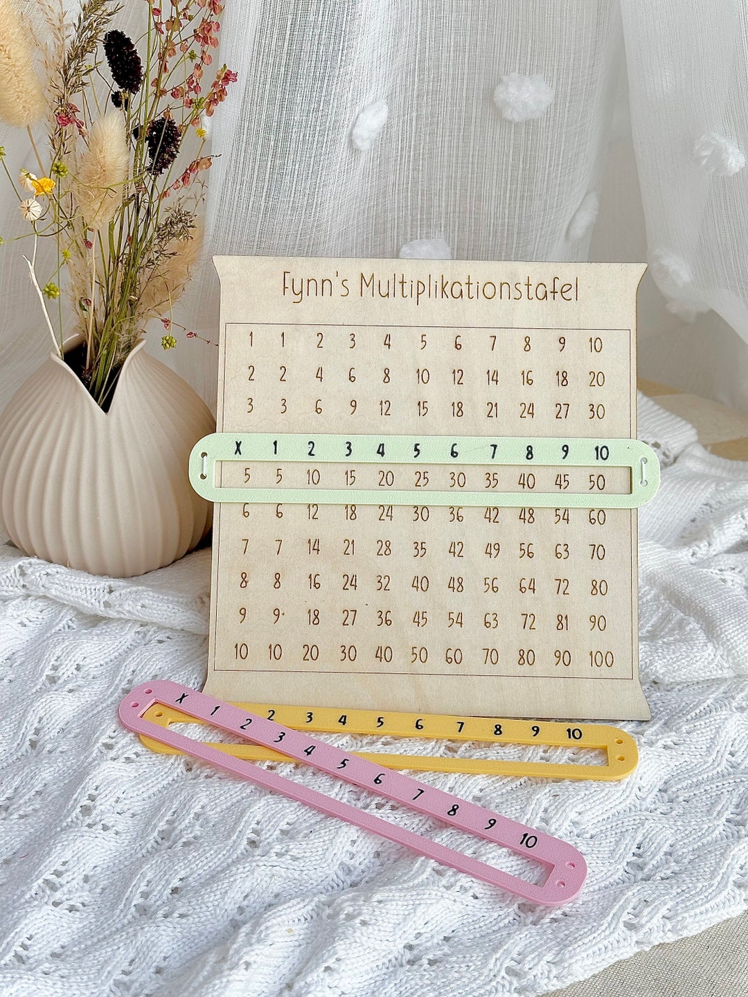 Wooden Multiplication Table 1x1, Multiplication Wooden Board, Learning ...