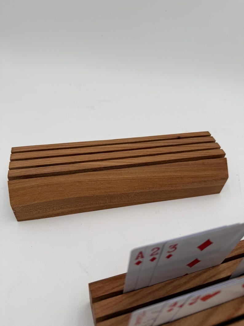 Wooden Card Stand, Handcrafted Organizer, Hands Free - Etsy