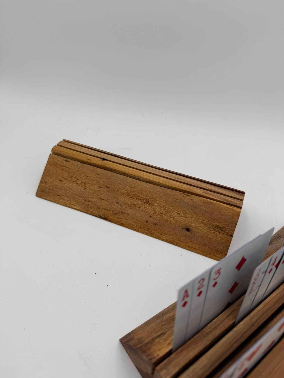 Wooden Card Stand, Handcrafted Organizer, Hands Free - Etsy