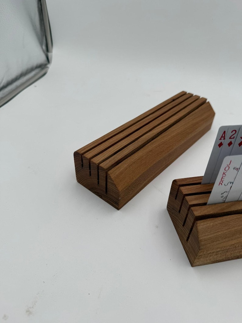 Wooden Card Stand, Handcrafted Organizer, Hands Free - Etsy