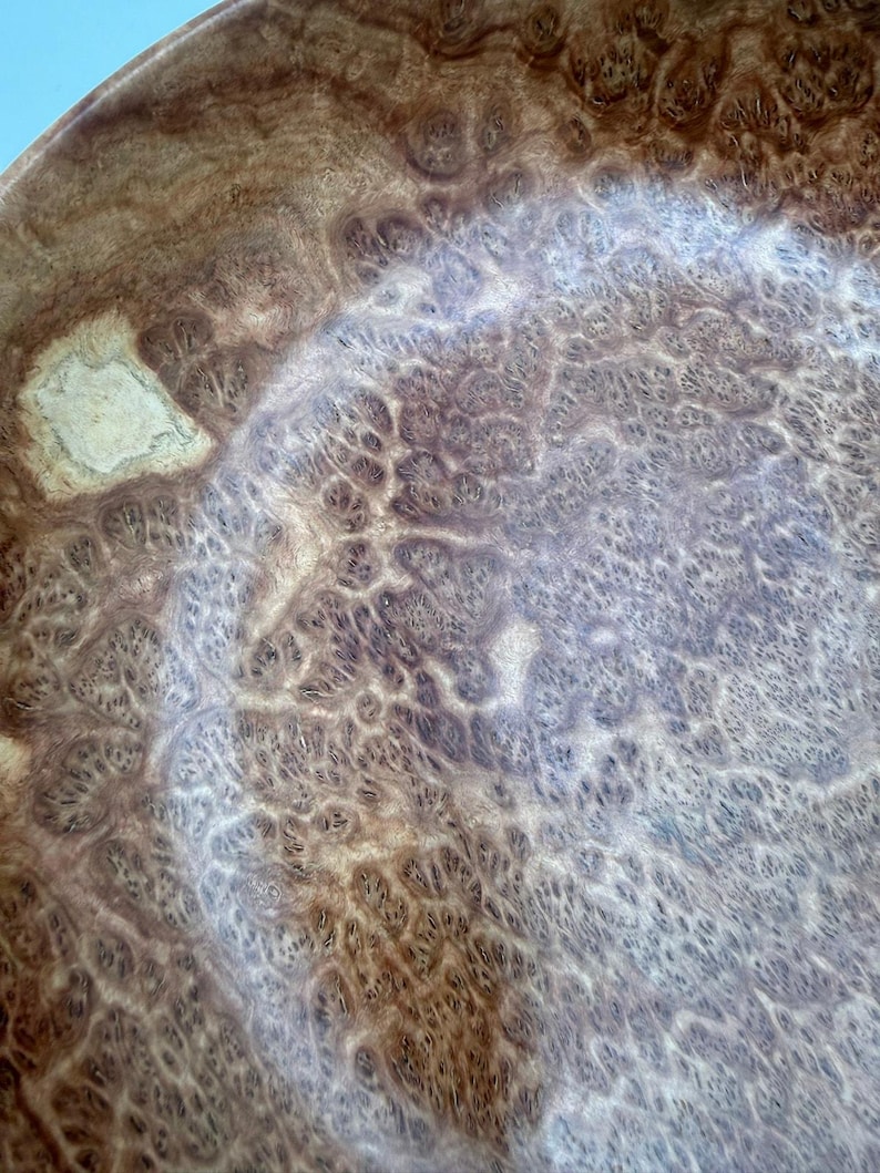 Hand Turned Red Mallee Burl Wood Bowl, Food Safe Finish, , Decorative ...