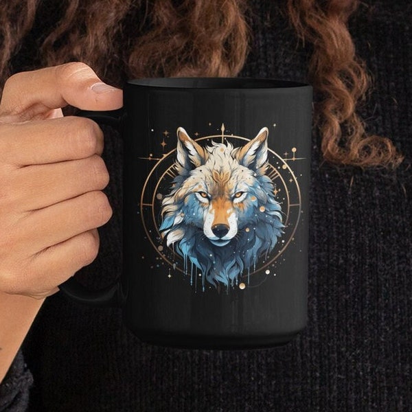 Wolf Coffee Mug - Etsy