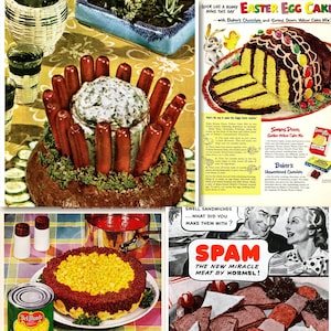 Boomer Foods and Recipes - 150 Vintage Magazine Ad Illustrations - Etsy
