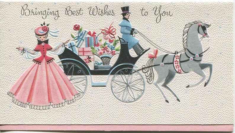100 Victorian Design Vintage Greeting Card Illustrations From Mid ...