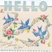 100 Bluebirds of Happiness - Vintage Greeting Card Illustrations ...