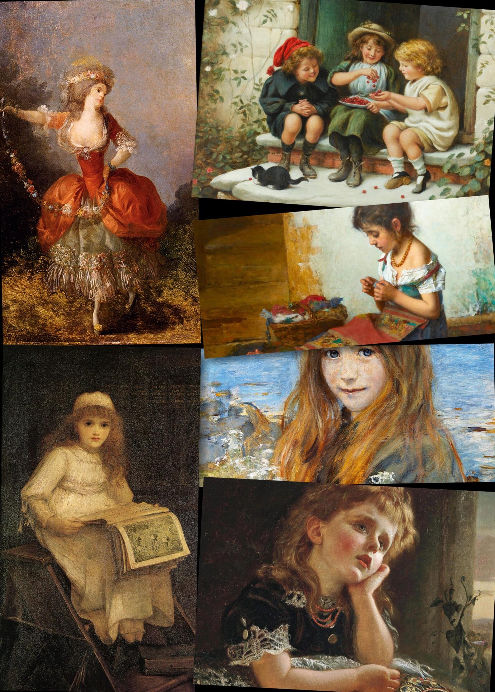 19th C. Paintings of Victorian Women and Children - 1,300 Images for ...