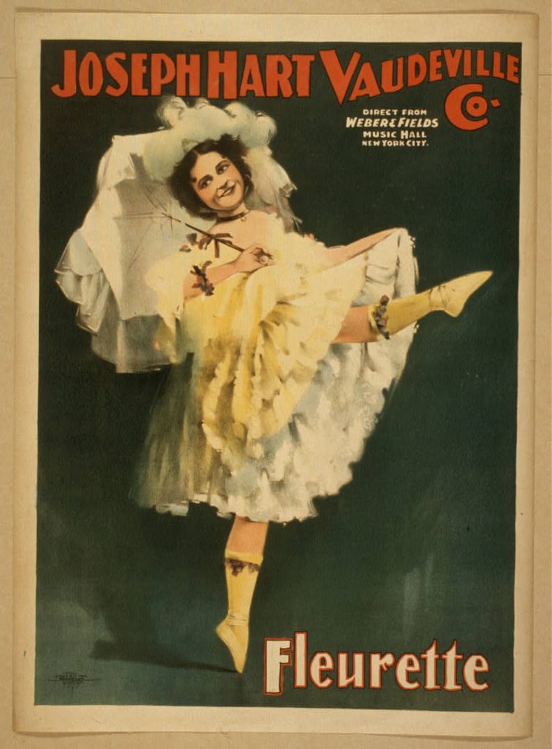 Curated Collection - 125 Vaudeville and Burlesque Theatre Ads - Vibrant ...