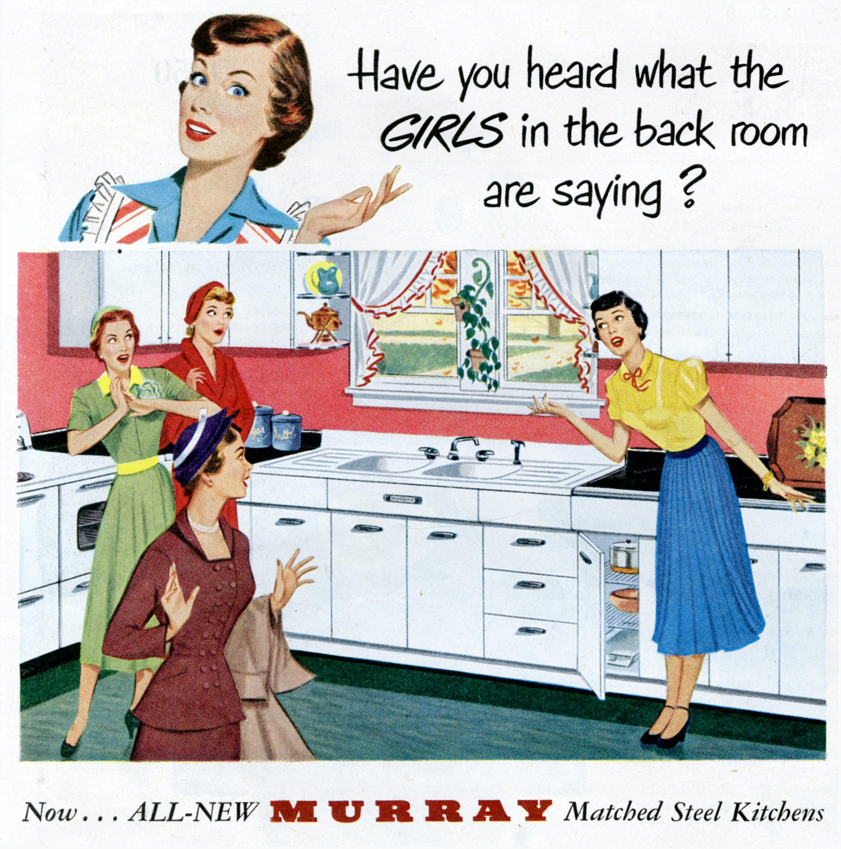 100 Retro 50's Ad Illustrations - A Large Assortment of All Manner of ...