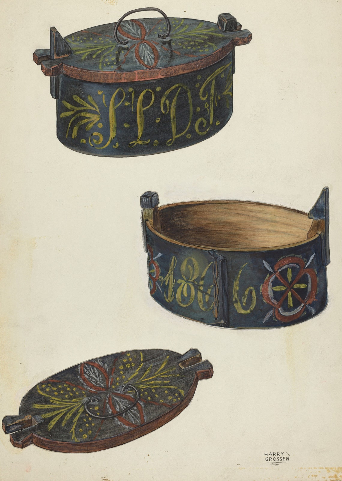 670 Large Illustrations of Early Americana - Folkart and Handcrafted ...