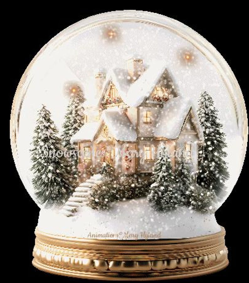 10 Large Snowy .gif Animations - Snow-animated Scenes and Globes for ...