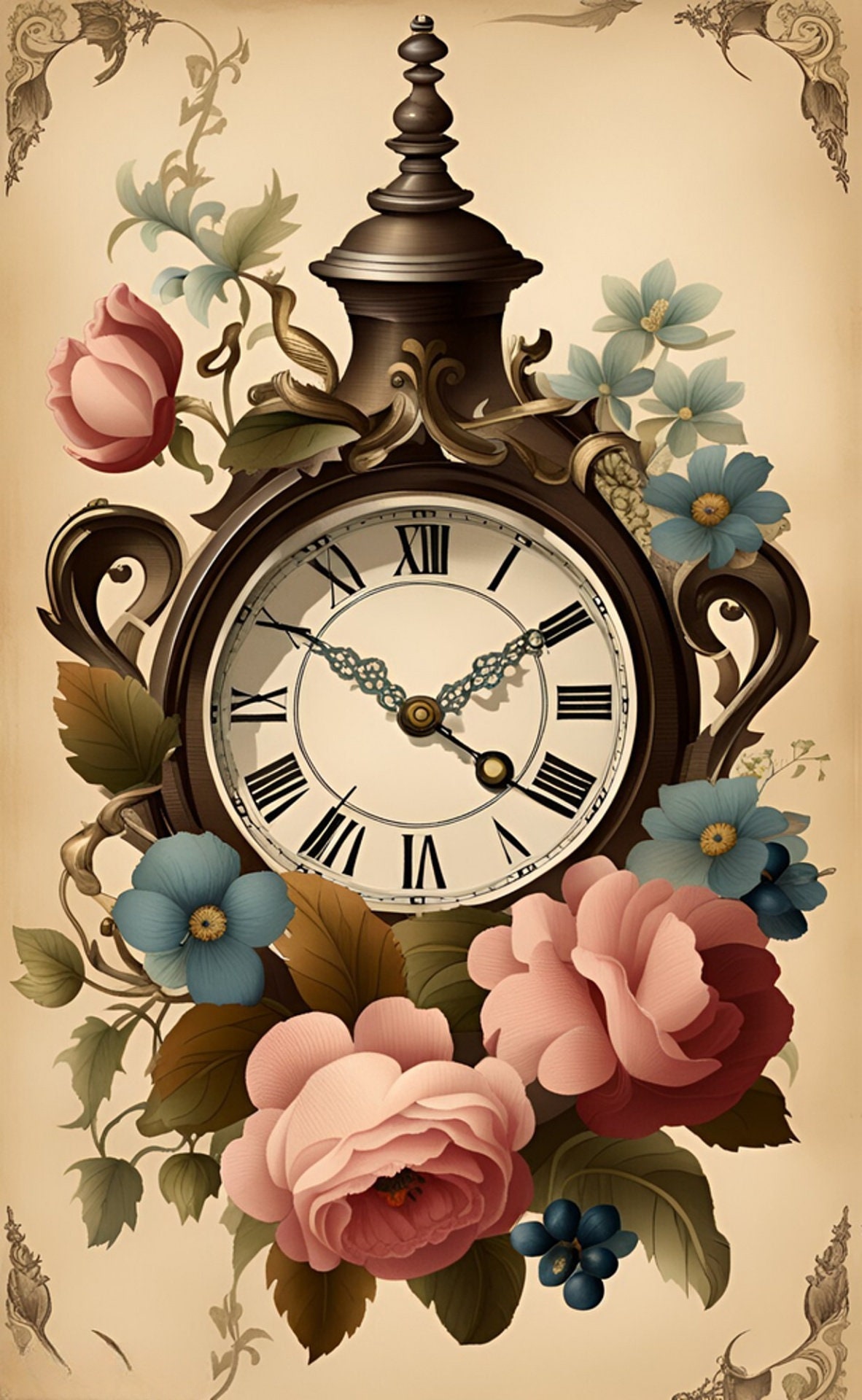 135 Clocks and Timepieces - Graphics for Journalers, Collagists and ...