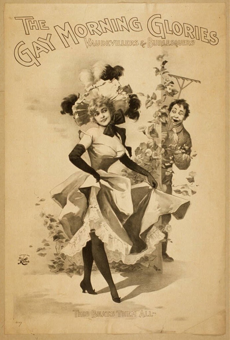 Curated Collection - 125 Vaudeville and Burlesque Theatre Ads - Vibrant ...