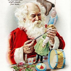 Victorian Santa Collection - 70 Graphics Derived From Vintage Christmas ...