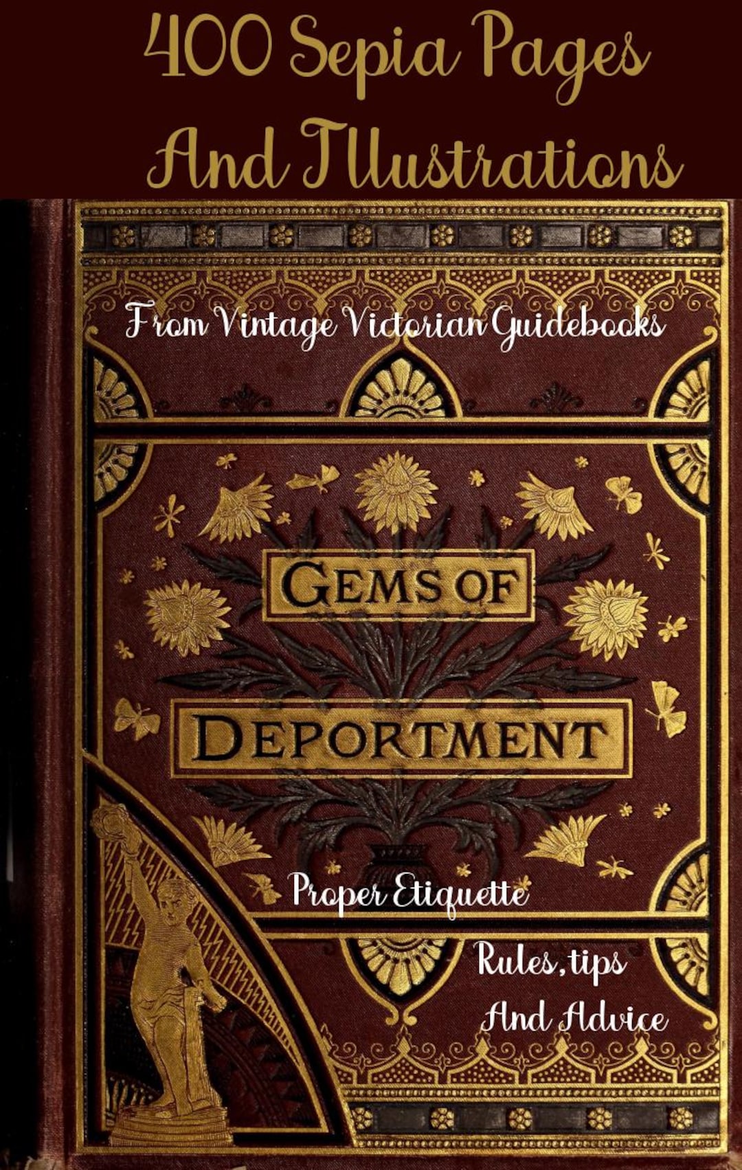 Unique Collection - 400 Large Digital Sepia Book Pages With ...