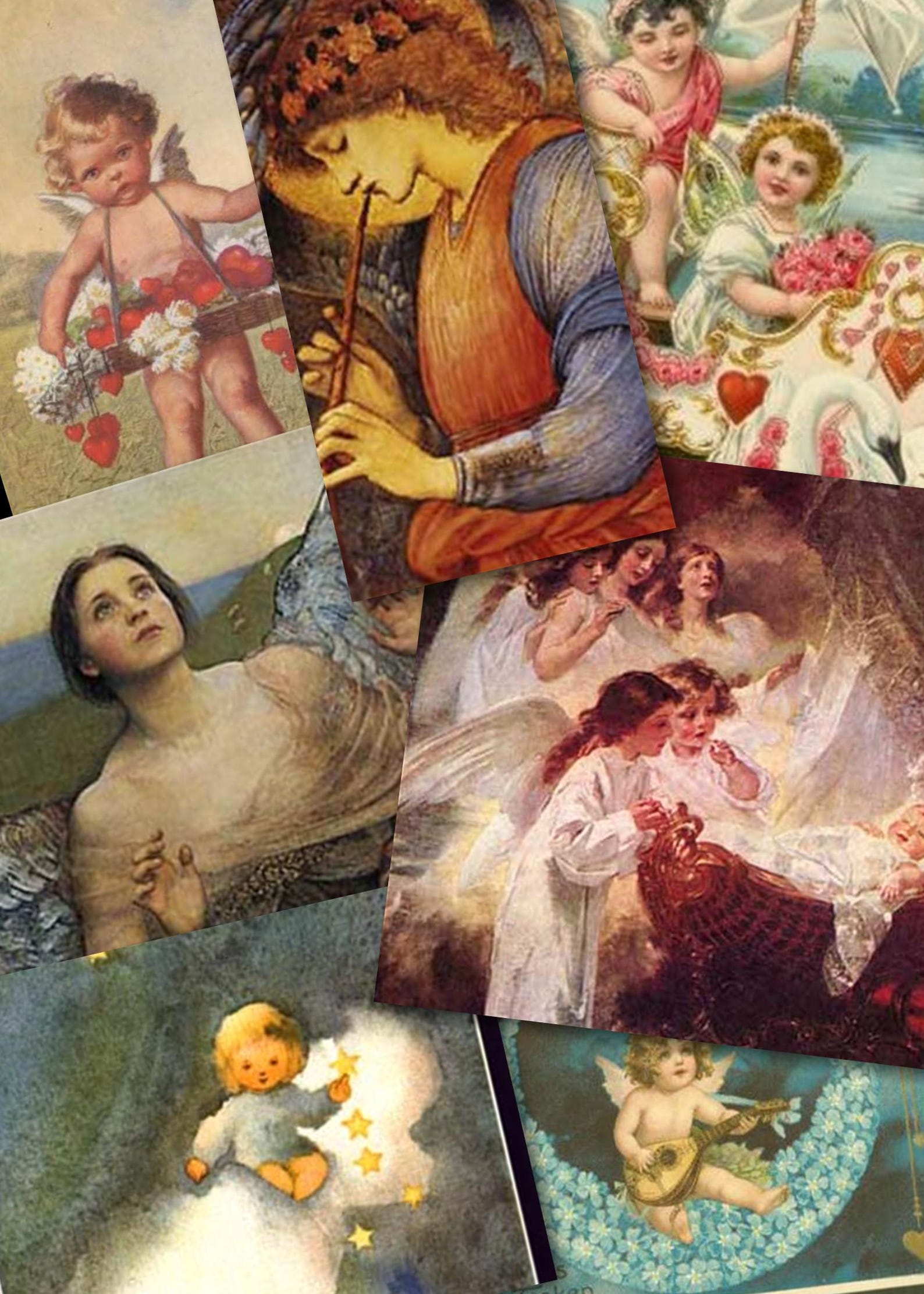 2,375 Victorian and Early 1900's Illustrations and Paintings of Angels ...