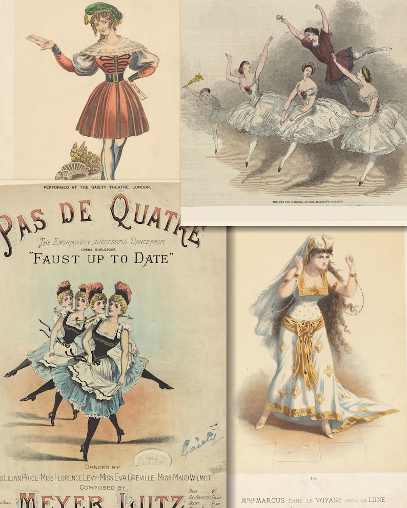 175 Large Victorian Performance Art Images - Dance Lithographs ...
