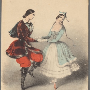 The Dance - 100 Vintage Illustrations of the Dance -stage Performers ...