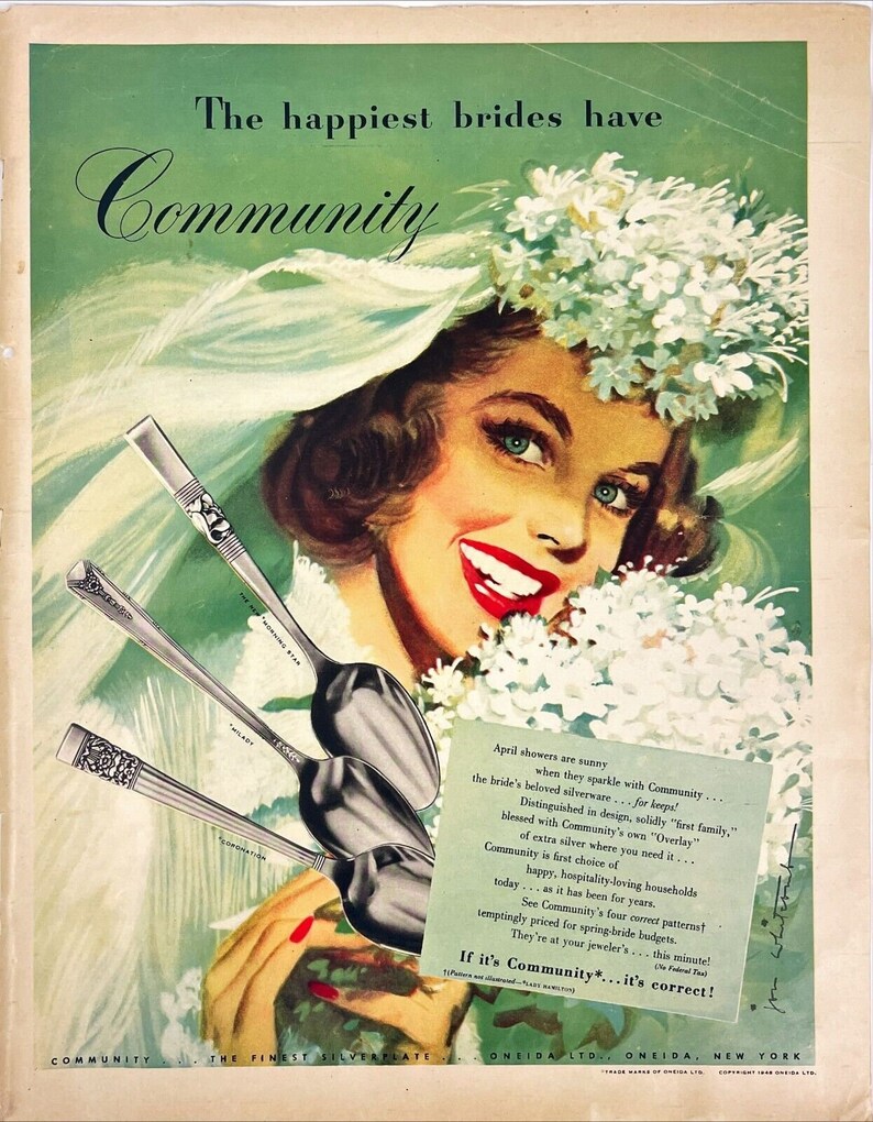 125 Vintage Bride Illustrations- From New Bride to Expert Homemaker ...