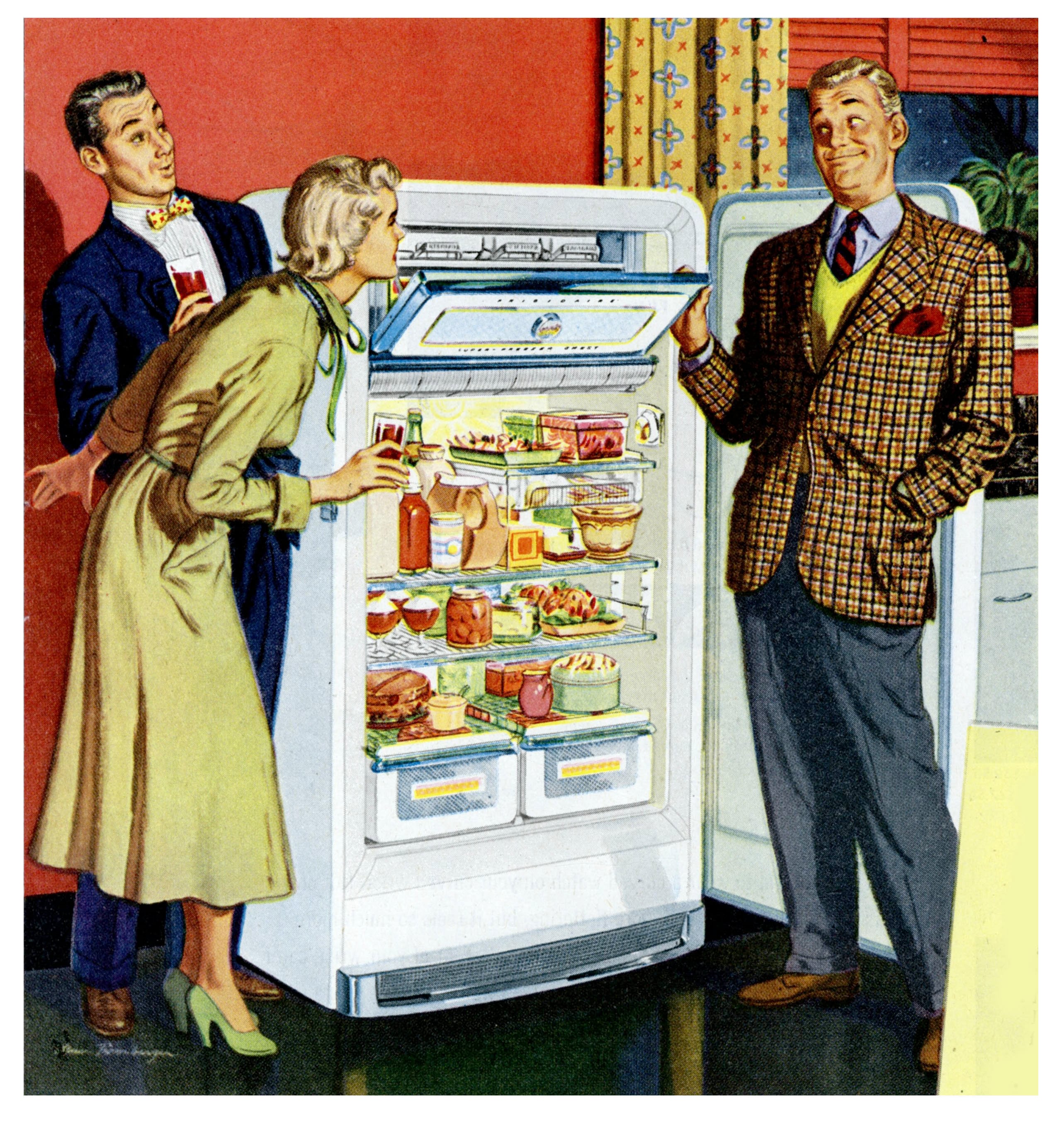 100 Retro 50's Ad Illustrations - A Large Assortment of All Manner of ...