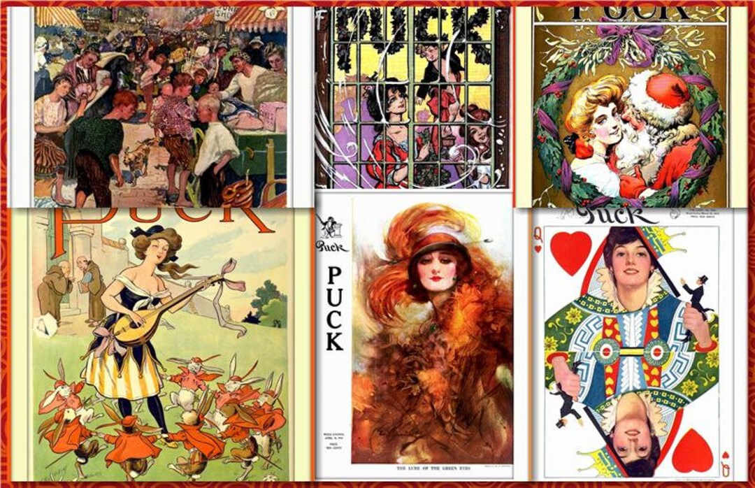 210 Vintage Puck Magazine Covers and Page Art - Victorian Political ...