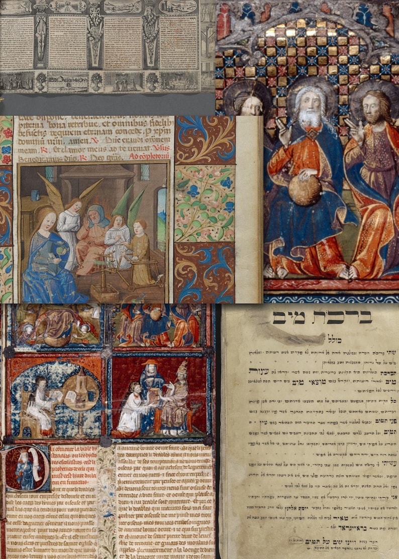 465 Pages From Historic and Ancient Bibles, Prayer Books, Medieval ...