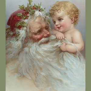 Victorian Santa Collection - 70 Graphics Derived From Vintage Christmas ...