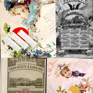 200 Large Victorian Calendar and Almanac Illustrations - Etsy