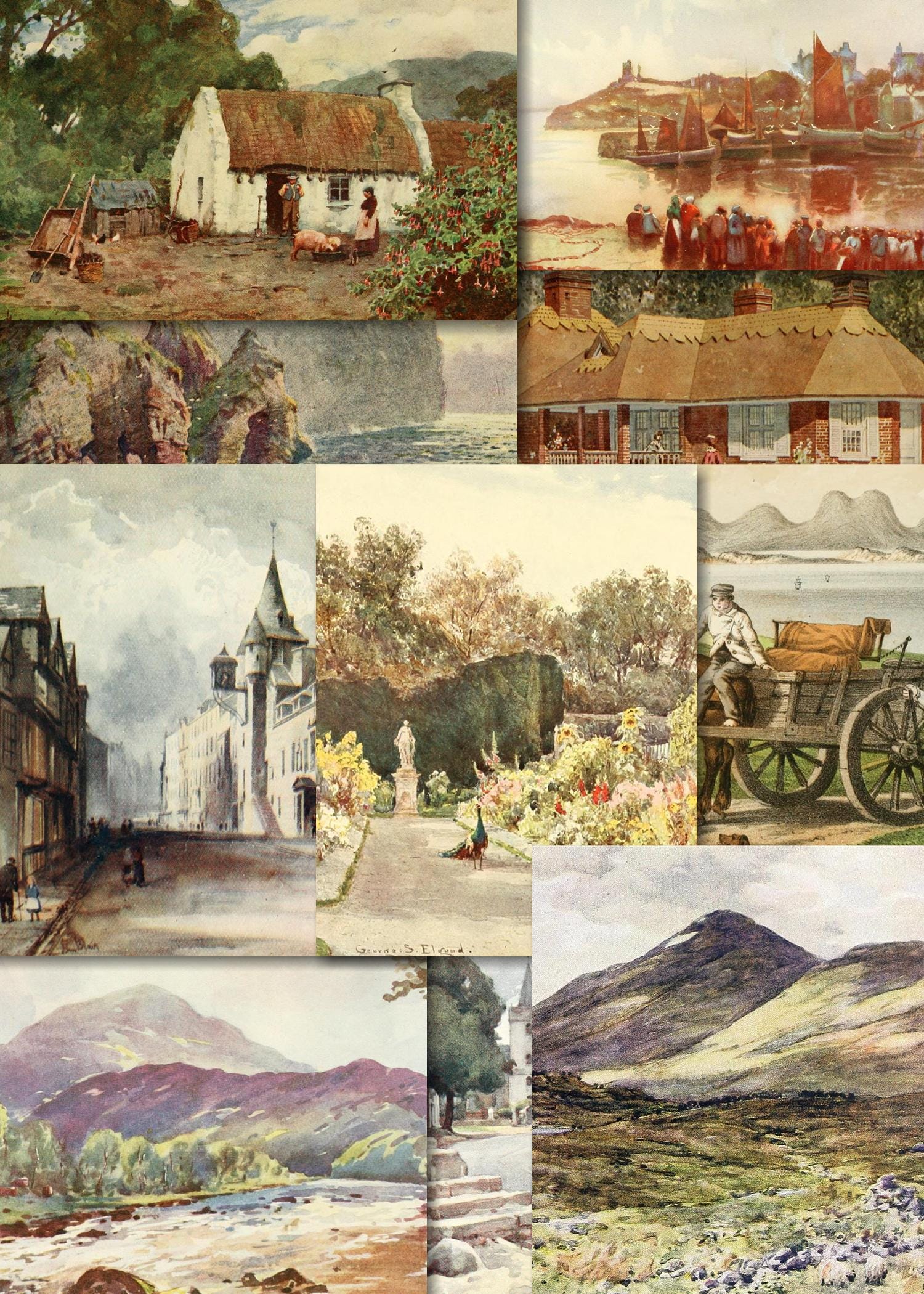 The Celts - 1175 Vintage Illustrations and Prints of Celtic Life ...