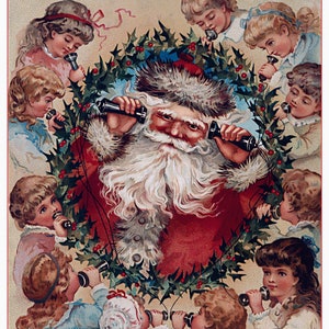 Victorian Santa Collection - 70 Graphics Derived From Vintage Christmas ...