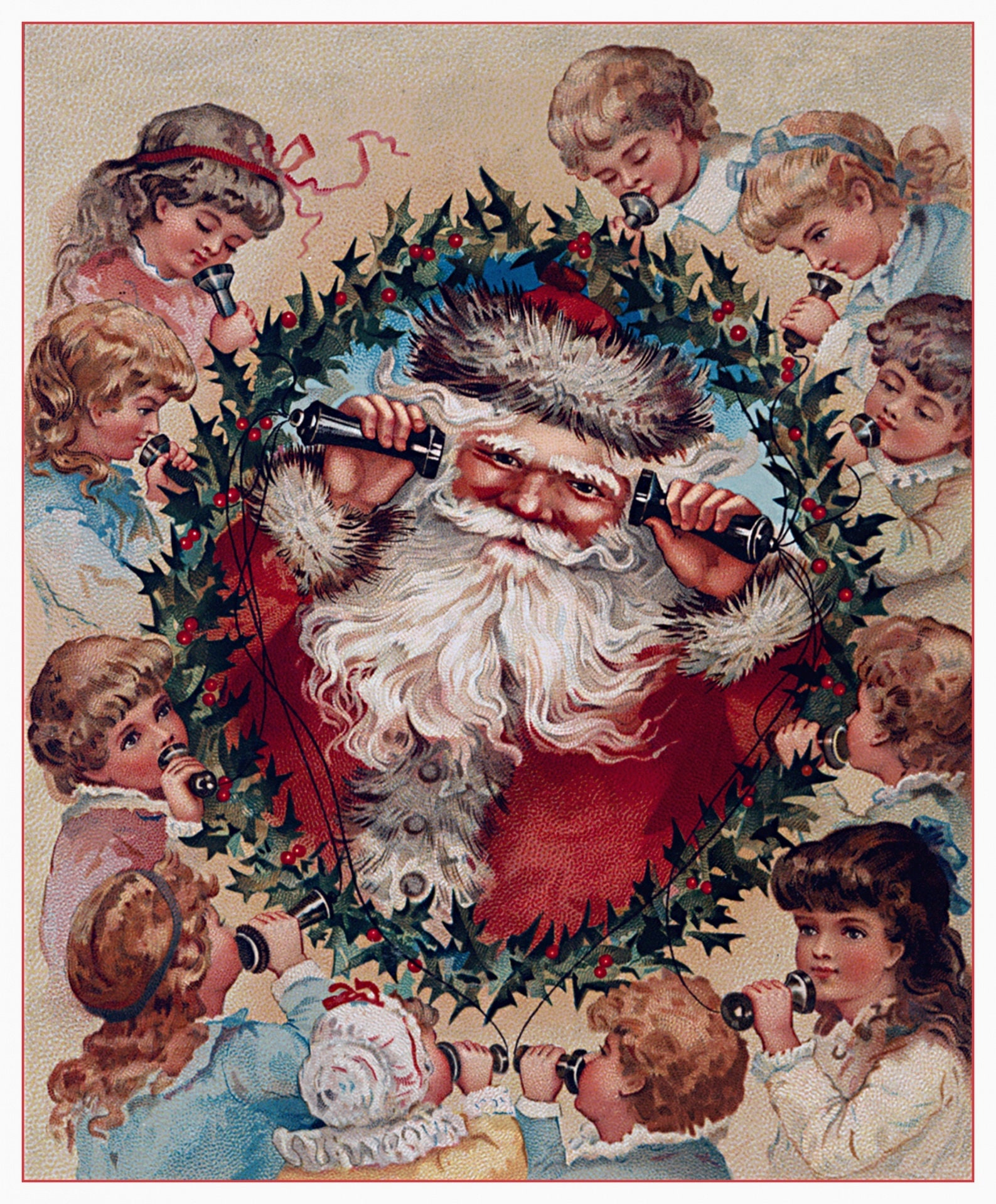 Victorian Santa Collection - 70 Graphics Derived From Vintage Christmas ...