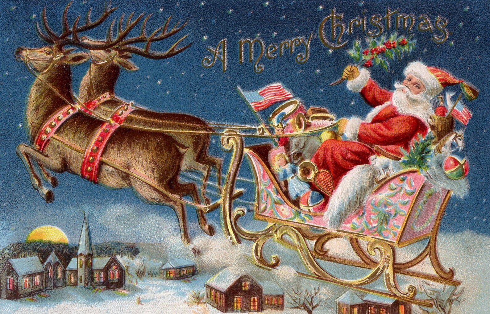 Victorian Santa Collection - 70 Graphics Derived From Vintage Christmas ...