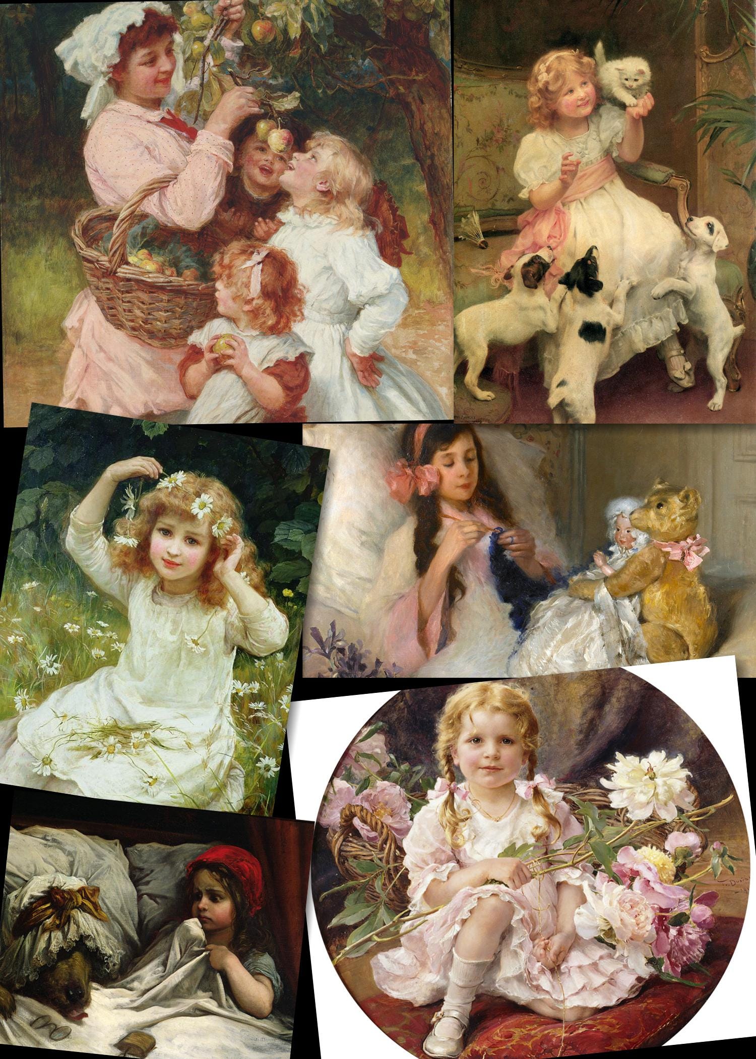 19th C. Paintings of Victorian Women and Children - 1,300 Images for ...