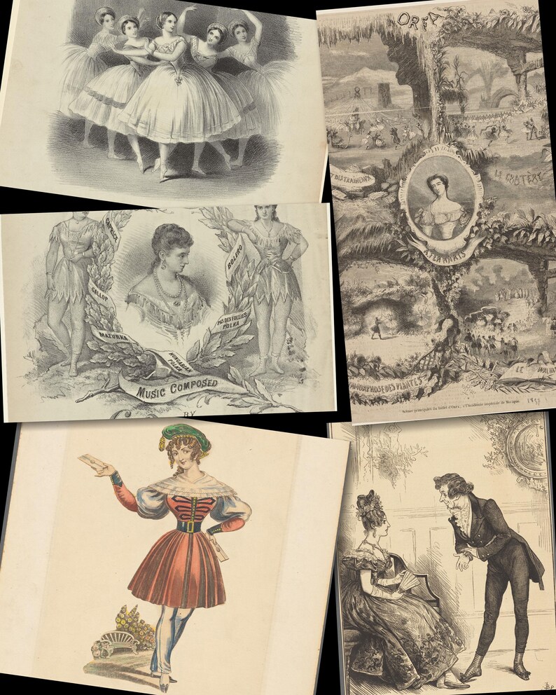 175 Large Victorian Performance Art Images - Dance Lithographs ...