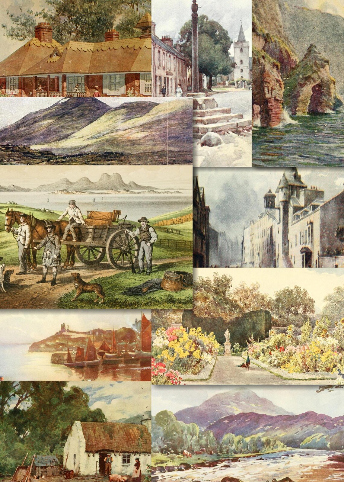 The Celts - 1175 Vintage Illustrations and Prints of Celtic Life ...