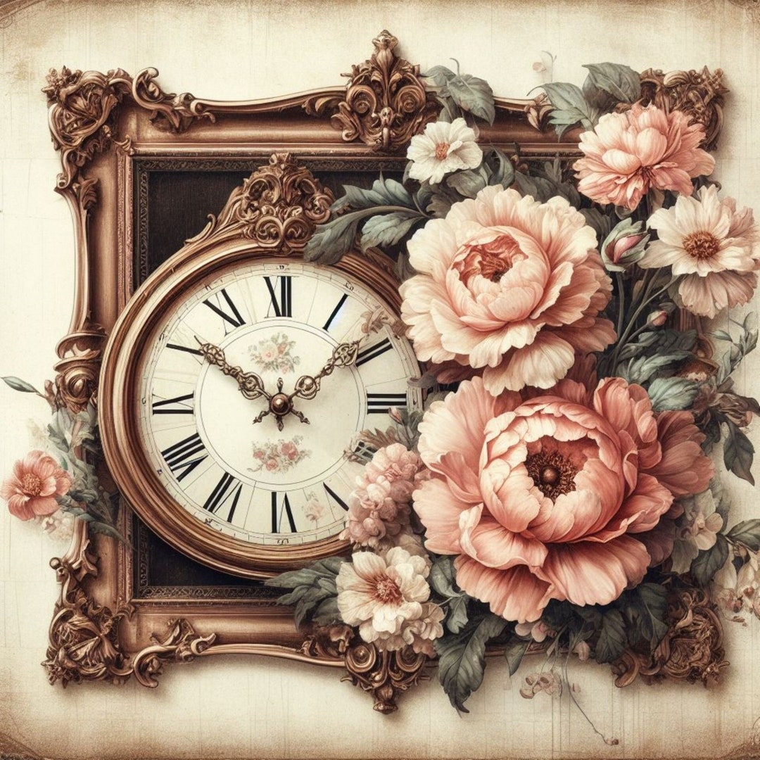 135 Clocks and Timepieces - Graphics for Journalers, Collagists and ...