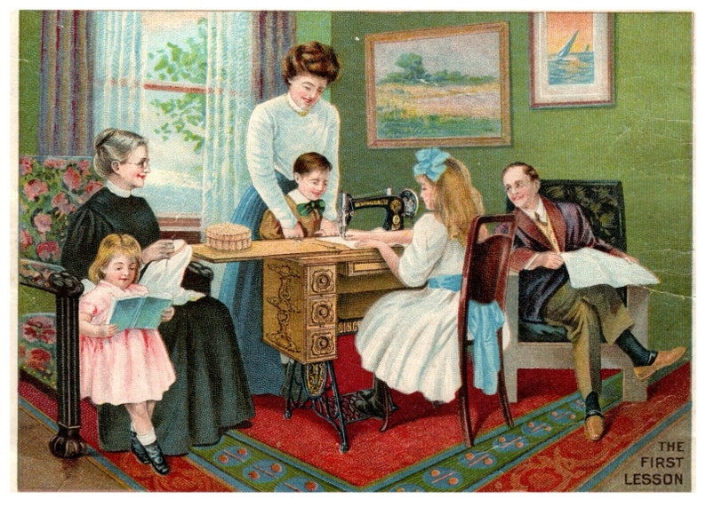 The Victorian Seamstress - 195 Vintage Victorian Trade Card and Ad ...