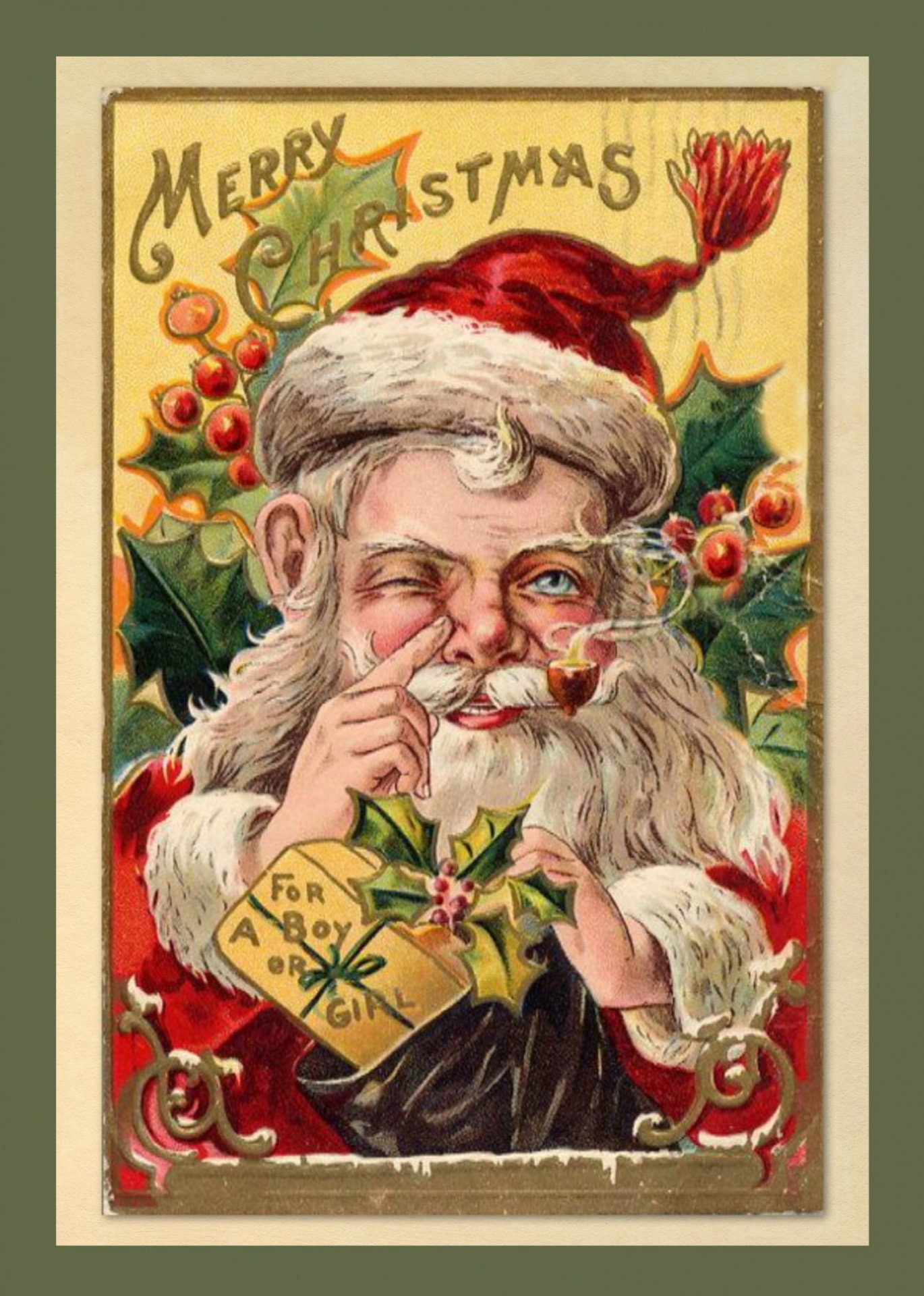 Victorian Santa Collection - 70 Graphics Derived From Vintage Christmas ...